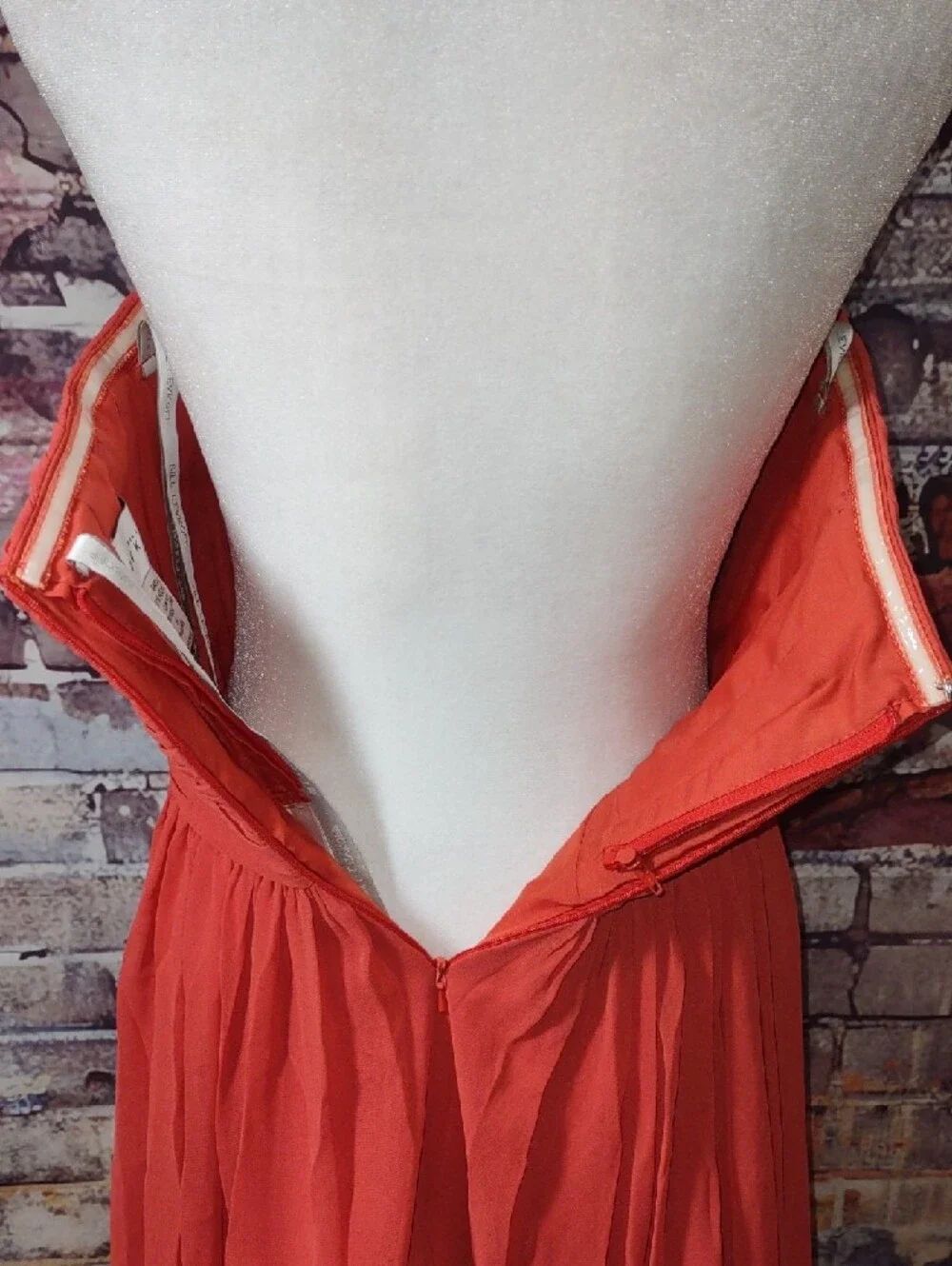 Bill Levkoff | Dresses | Bill Levkoff Coral Chiffon Strapless Bustier ...